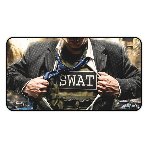 Answering the Call Swat Desk Mat - No Greater Love Art