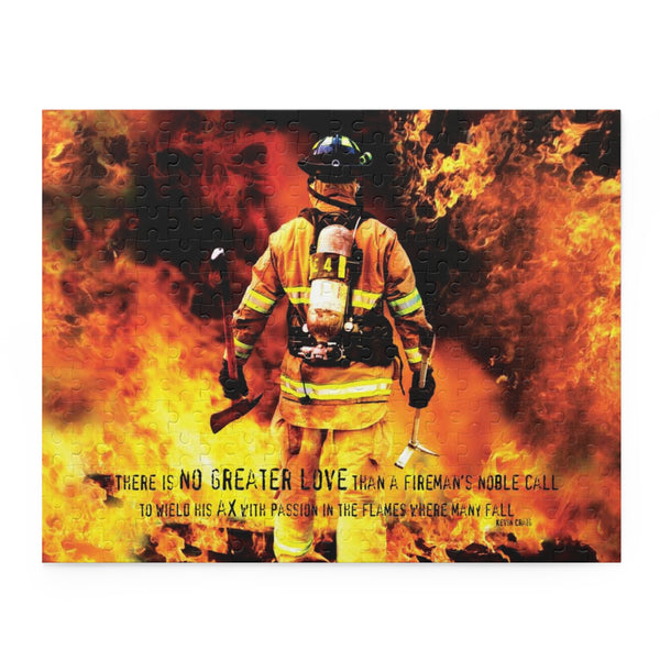 Fireman's Noble Call Puzzle (120, 252, 500-Piece) - No Greater Love Art